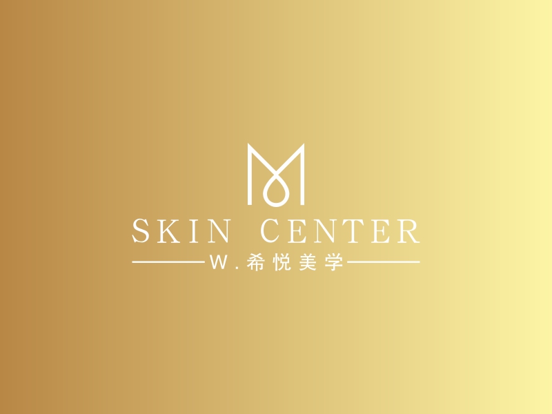 SKIN CENTER logo | 一键设计美容养生 logo - 标小智