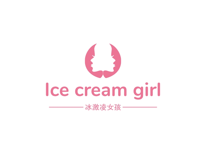 Ice cream girl logo | 一键设计 logo - 标小智