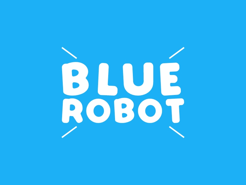 Blue Robot logo | 一键设计英文 logo - 标小智
